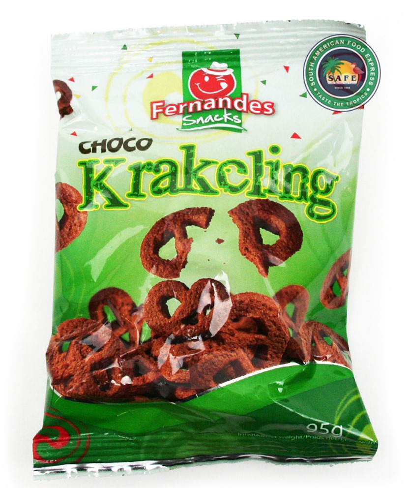 KRAKELING CHOCO FERNANDES 95G PER PAK SAFE BV